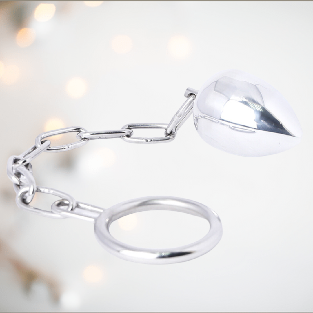 Anal Egg With Chained Cock Ring House Of Chastity 2715