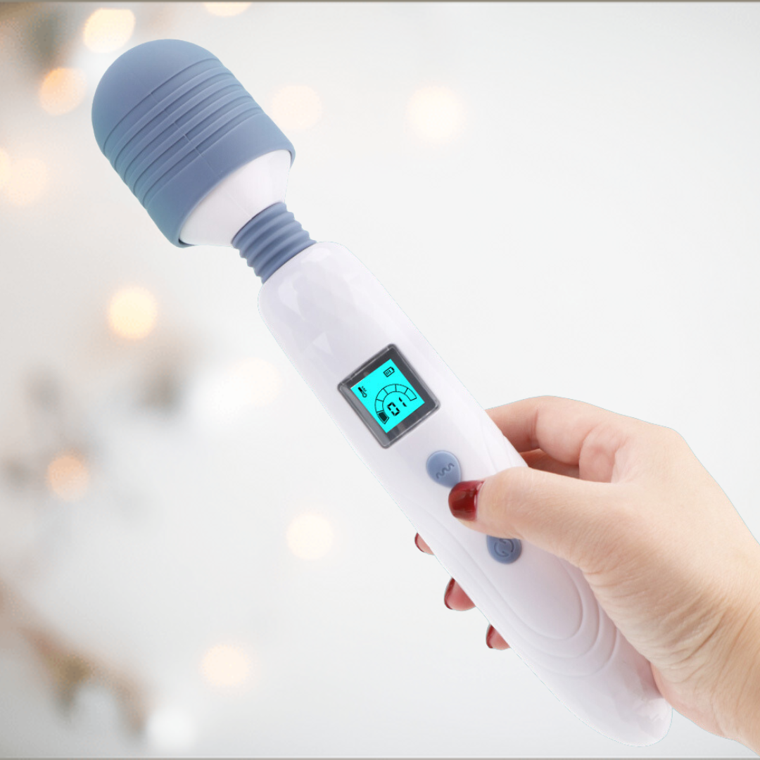 Cordless Magic Wand Stimulator Massager With Lcd Display House Of