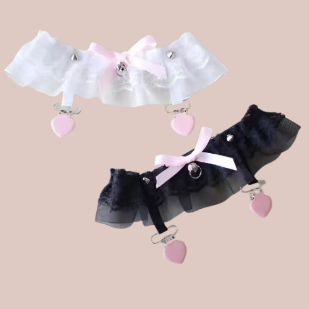 Frilled Lace Thigh Garter – House of Chastity