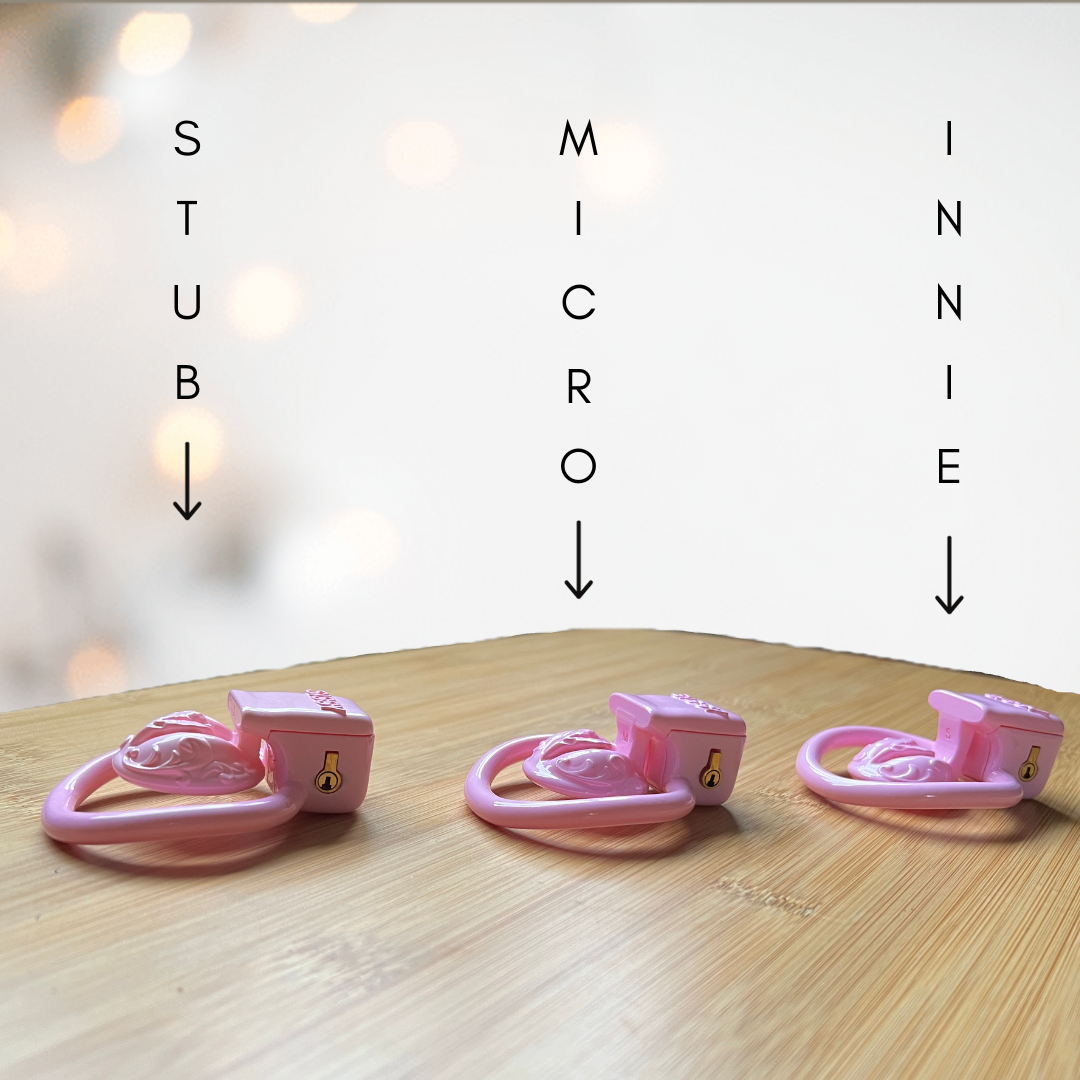 Ornate Scroll Sissy Pussy Micro Chastity Cage House Of Chastity