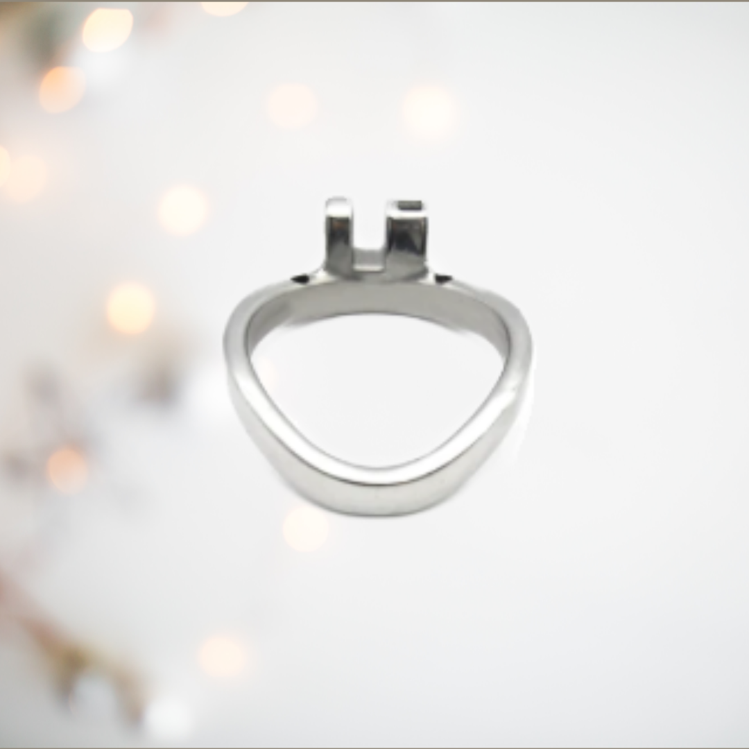 2 Pin Integral Padlock Style Angled Lock Metal Chastity Device Base Ri ...